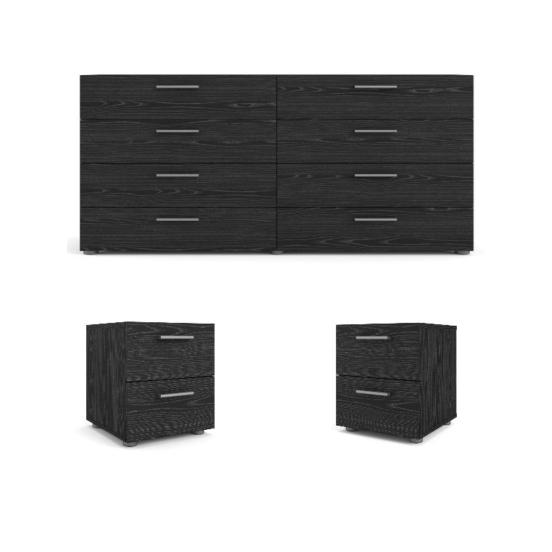 3 piece black dresser set store