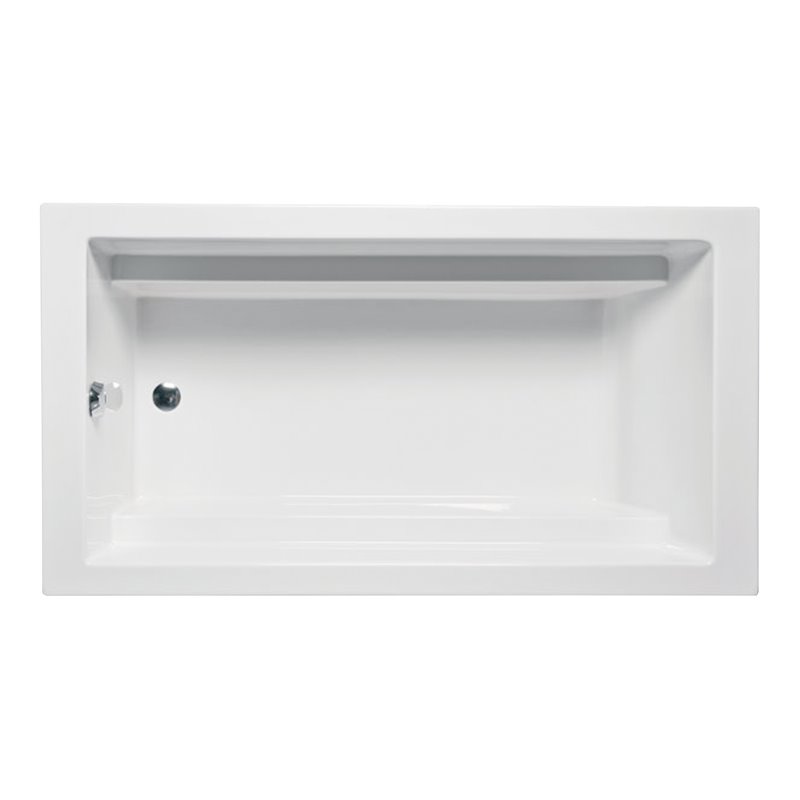 Malibu Home Cloudbreak ADA Massaging Air Jet Bathtub 72"x 36"x 18" in White | Homesquare