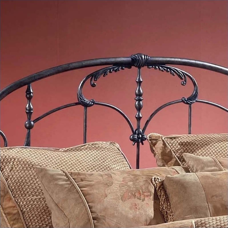 Hillsdale Jacqueline King Size Metal Antique Dark Gray Headboard EBay