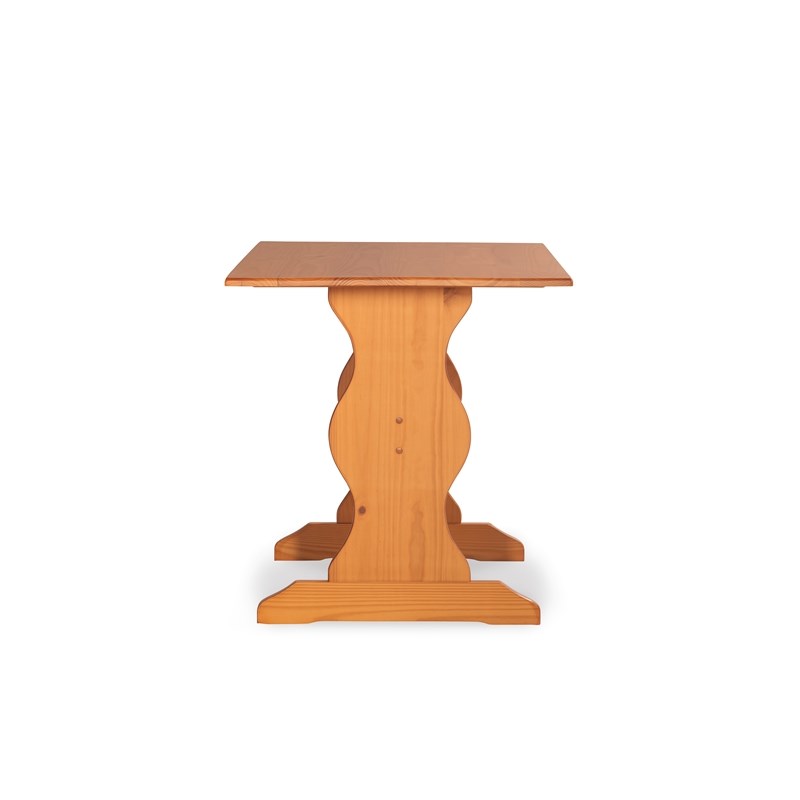 Linon Chelsea Solid Pine Wood Dining Table in Natural | Cymax Business