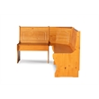 Linon Chelsea Wood Dining Nook Corner Unit in Natural | Cymax Business