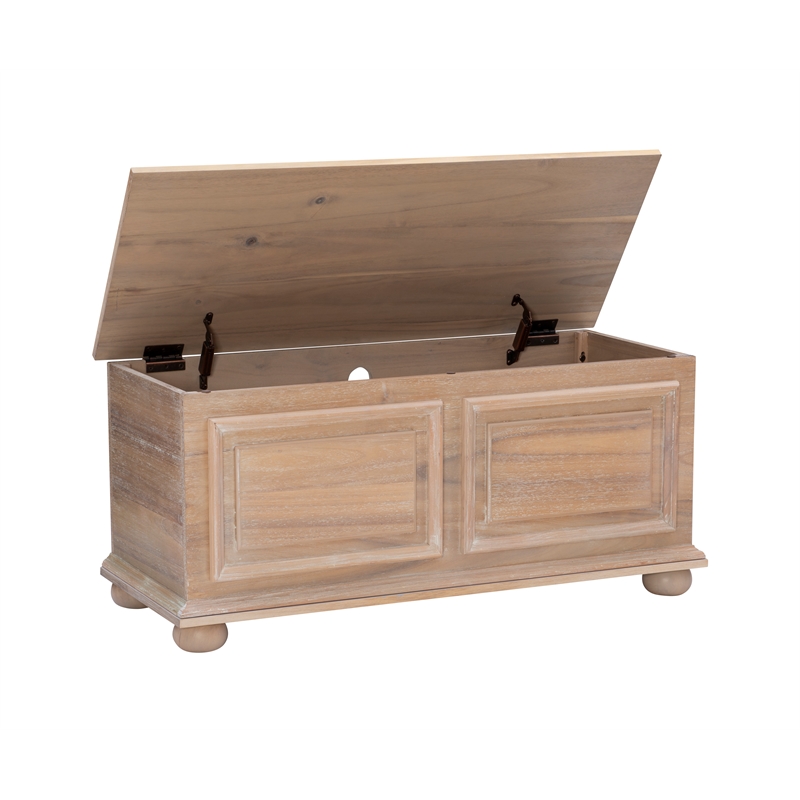 Linon Chadwick Wood Cedar Chest in Natural | Cymax Business