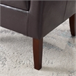 Linon Simon Wood Upholstered Club Chair in Blackberry - 36077BER-01-AS-U