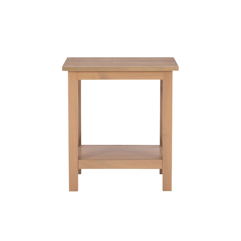 Linon Titian Wood End Table in Driftwood | Cymax Business
