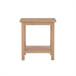 Linon Titian Wood End Table in Driftwood | Cymax Business