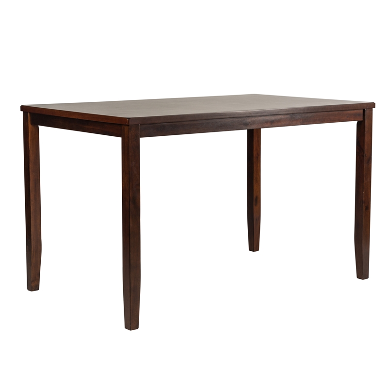 Thornton Medium Brown 7 Piece Rectangular Table Set | Homesquare