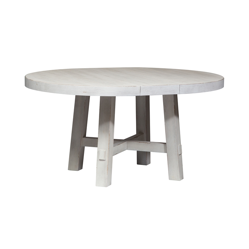 Liberty Furniture Modern Farmhouse White Round Table Set | Cymax Business