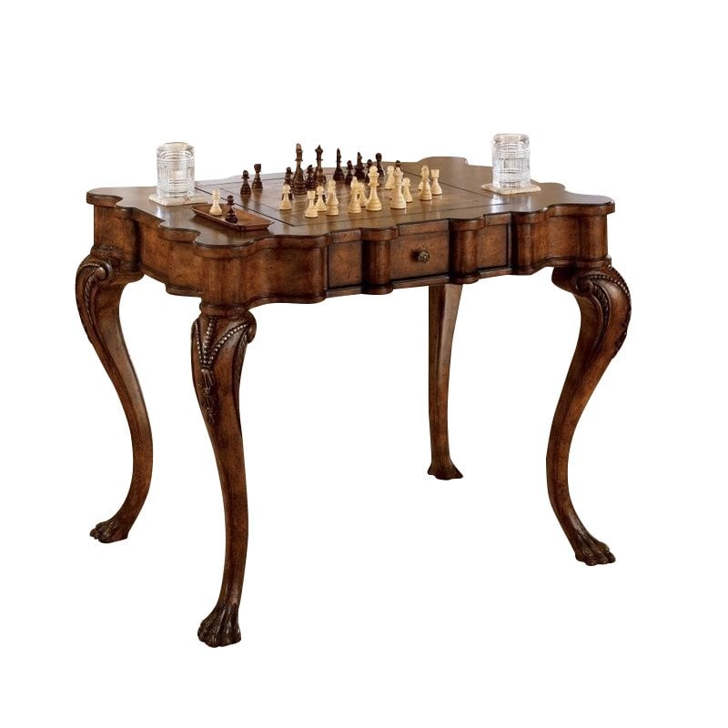 Butler Specialty Heritage Wood Game Table in Burnt Wine Finish | Cymax ...