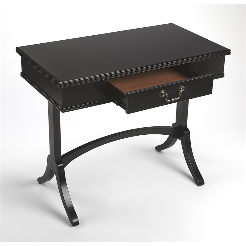 Butler Specialty Company Alta Wood Writing Desk - Black | Cymax Business