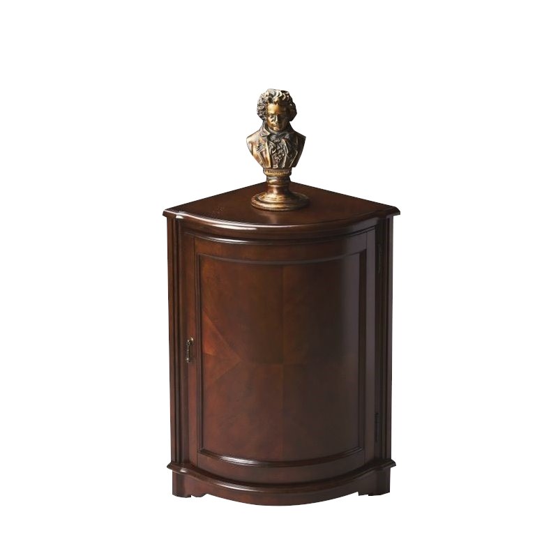 Butler Specialty Traditional Corner Cabinet in Plantation Cherry ...