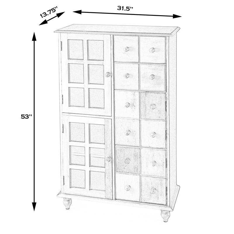 Butler Specialty Artifacts Transitional Distressed Accent Chest