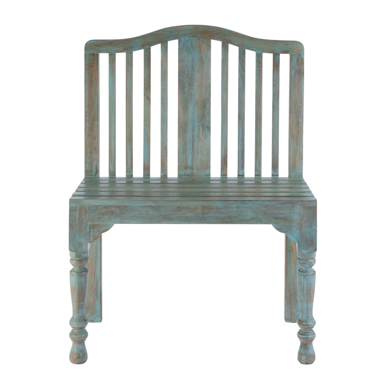Butler Specialty Heritage Roseland Solid Wood Bench In Blue | Cymax ...