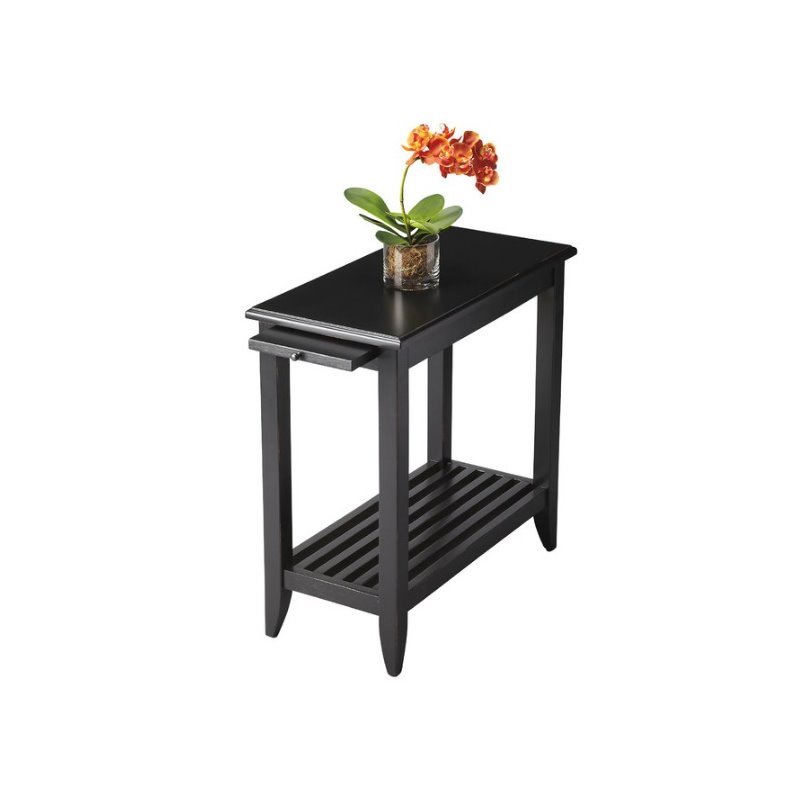 Butler Specialty Loft Transitional Chairside Table In Black Licorice ...