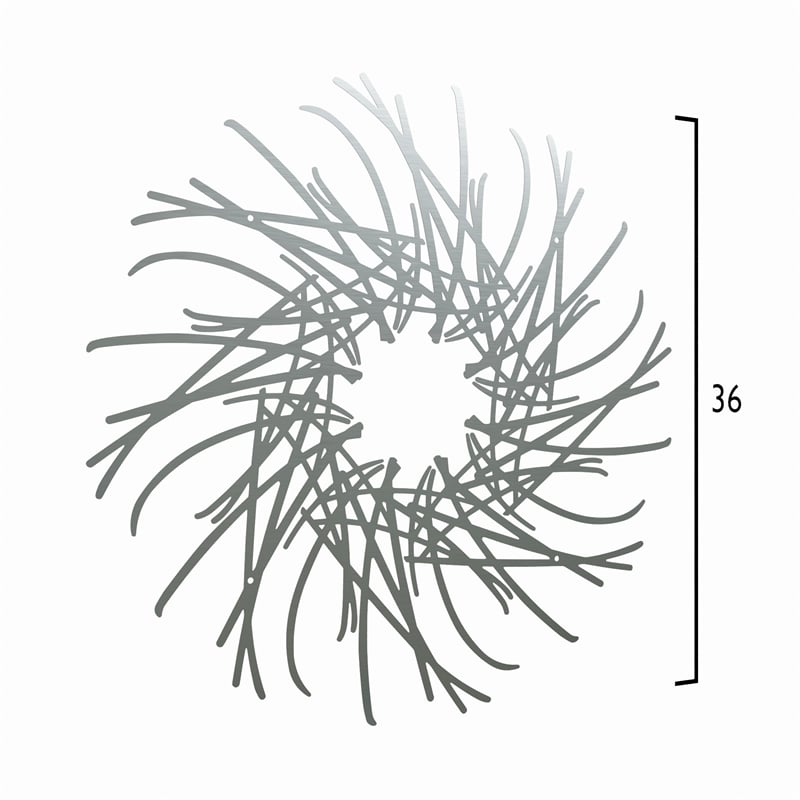 Ray of Sunshine Stainless Steel Metal Wall Decor | Cymax Business