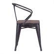 Zuo Helix Dining Chair in Rustic Brown (Set of 2) - 108148