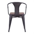 Zuo Helix Dining Chair in Rustic Brown (Set of 2) - 108148