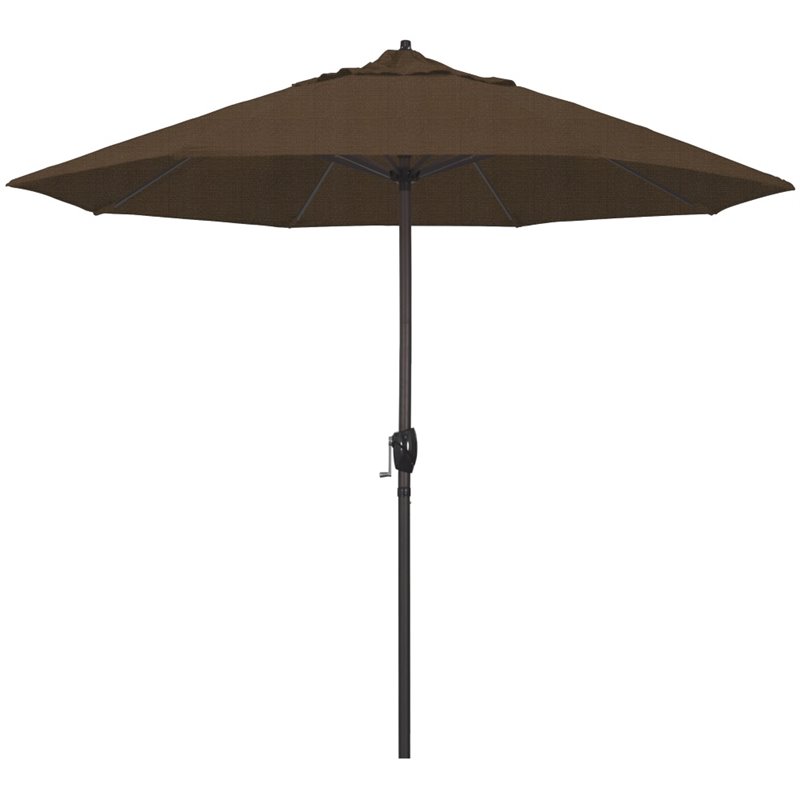 California Umbrella 9' Casa Olefin Tilt Crank Lift Patio Umbrella in ...