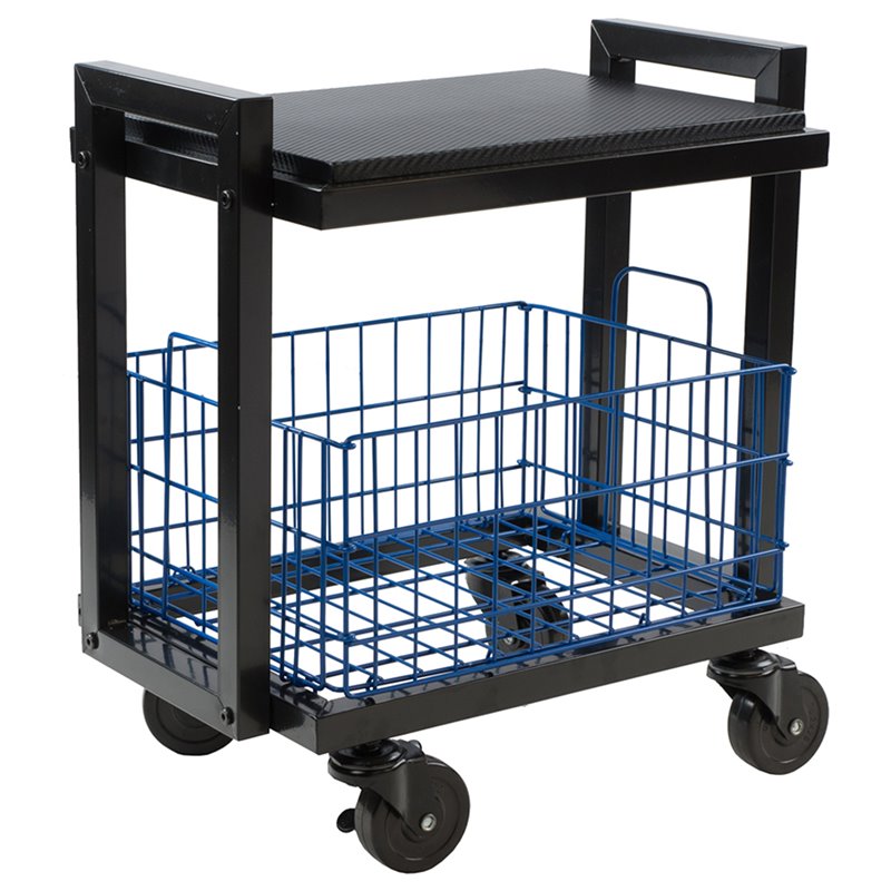 Atlantic Inc Urb Space 2 Tier Utility Cart in Black | Cymax Business