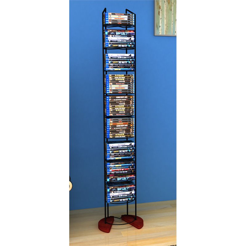 Atlantic Inc Pacman 97 DVD Media Tower in Black and Cherry | Cymax Business