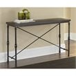 Steve Silver Lillian Industrial Console Table in Dark Oak - LL350S