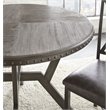 Alamo Round Wood Dining Table in Distressed Gray | Cymax Business