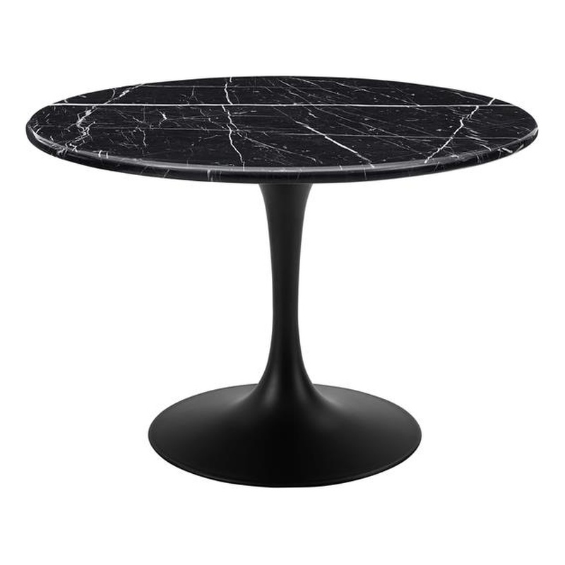 Steve Silver Colfax Black Marquina Marble Dining Table | Bush Furniture ...