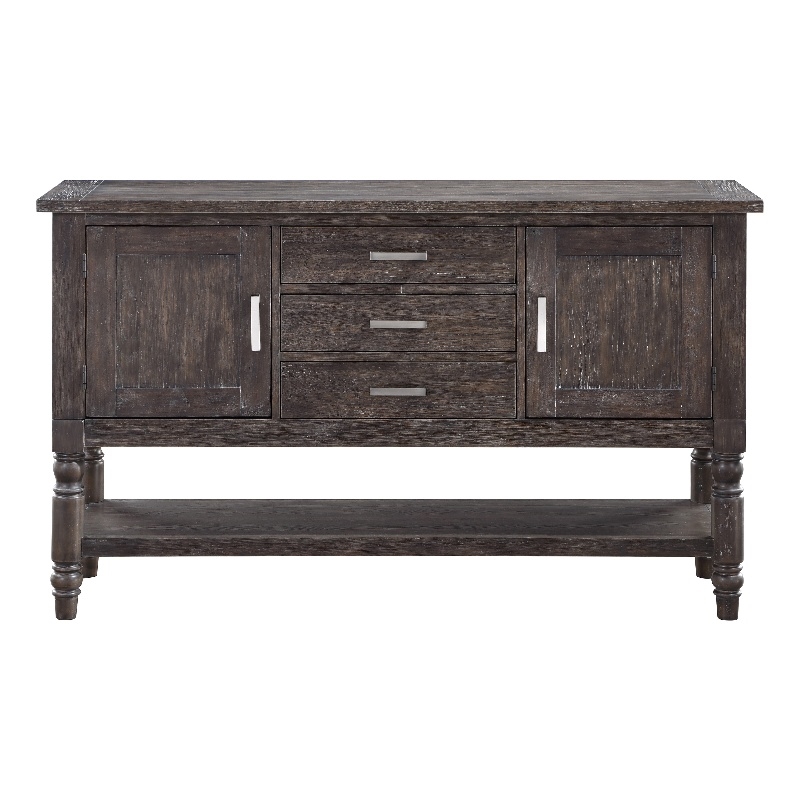 Steve Silver Hutchins Washed Espresso 3- Drawer Wood Server | Cymax ...