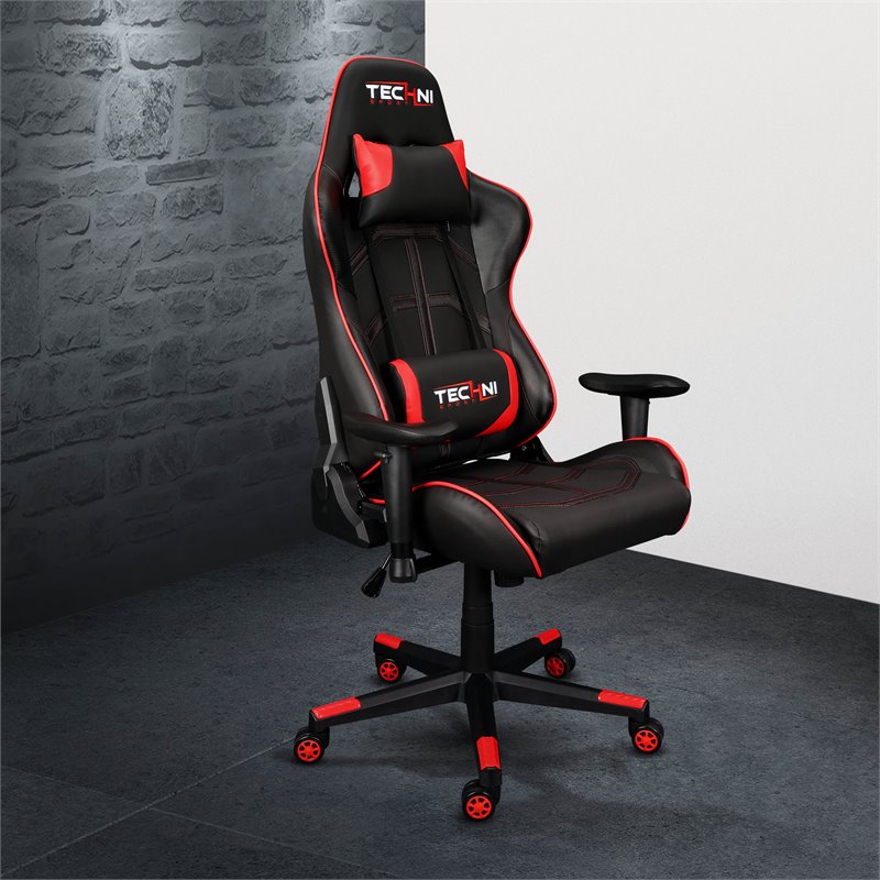 Techni Sport Office PC Gaming Chair in Red - RTA-TS49-RED