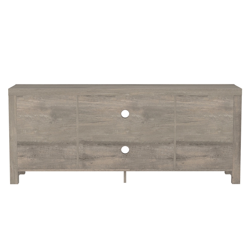 Walker Edison 58" Farmhouse Barndoor TV Stand in Gray Wash | Cymax Business