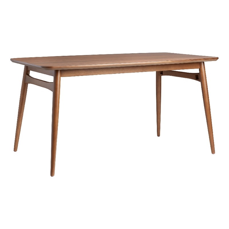 Walker Edison 59" Wood Dining Table with Tapered Legs in Walnut | Cymax ...