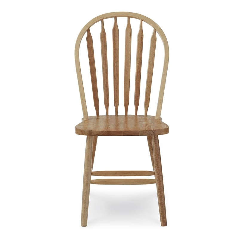 Windsor Solid Wood Arrowback Chair in Natural | Homesquare