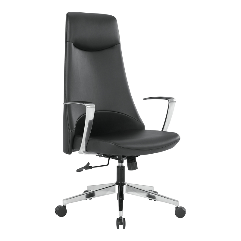 High Back Office Chair in Dillon Black in Fabric | Cymax Business