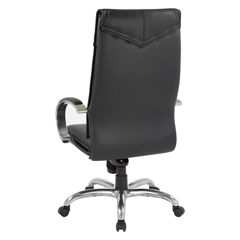 High Back Black Executive Leather Office Chair | Cymax Business