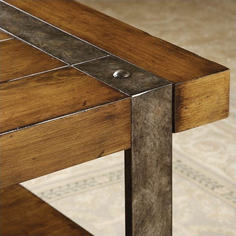 Riverside Sierra Rectangular Cocktail Table in Landmark Worn Oak - 3402