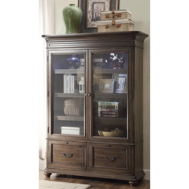 Riverside Furniture Belmeade 4 Shelf Bookcase in Old World Oak - 15837