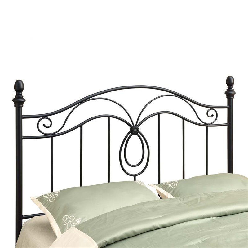 Monarch Full Queen Metal Slat Headboard in Black - I 2622Q
