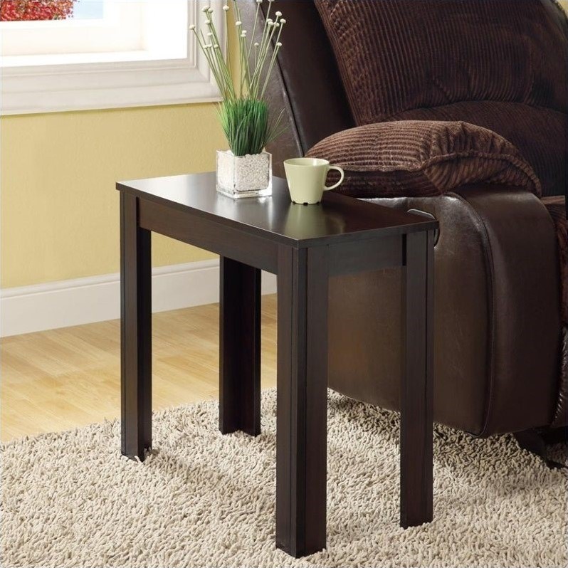 Monarch Accent End Table in Cappuccino | Cymax Business