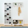 Prepac Space Saving 36 Cubby Shoe Storage Cabinet in White | Cymax Business