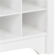 Prepac 36 Cubby 60" Versatile Wooden Shoe Cubby Console in White ...