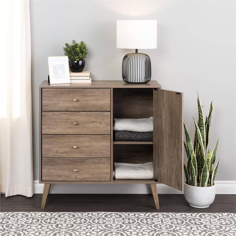 Prepac milo mid century modern dresser store