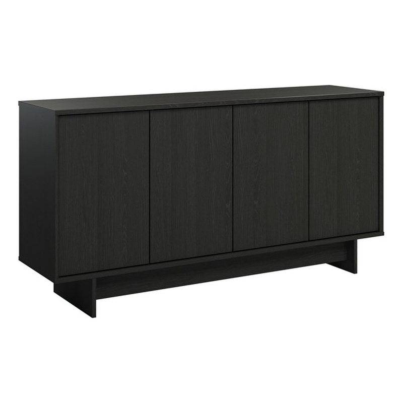 Black Oak Finnley Sideboard Cabinet Buffet Cabinet with Storage | Bush ...