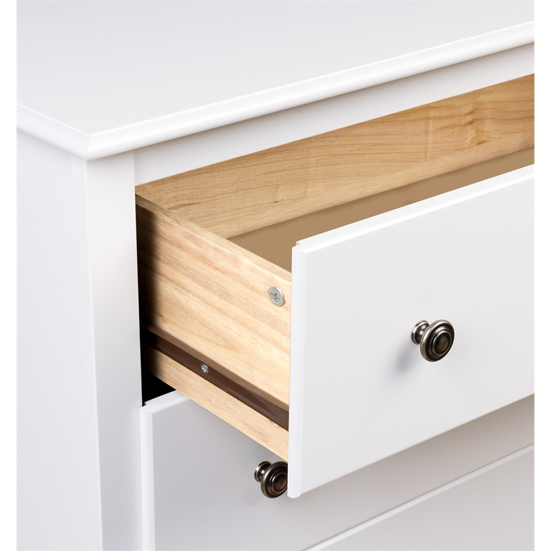 Prepac Sonoma 23.25 in. 2-Drawer Engineered Wood Nightstand in White