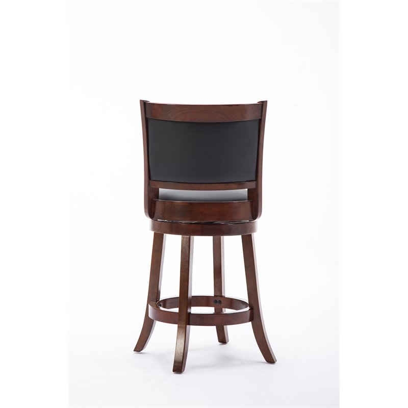 Boraam Augusta 24" Swivel Counter Stool in Cherry | Cymax Business