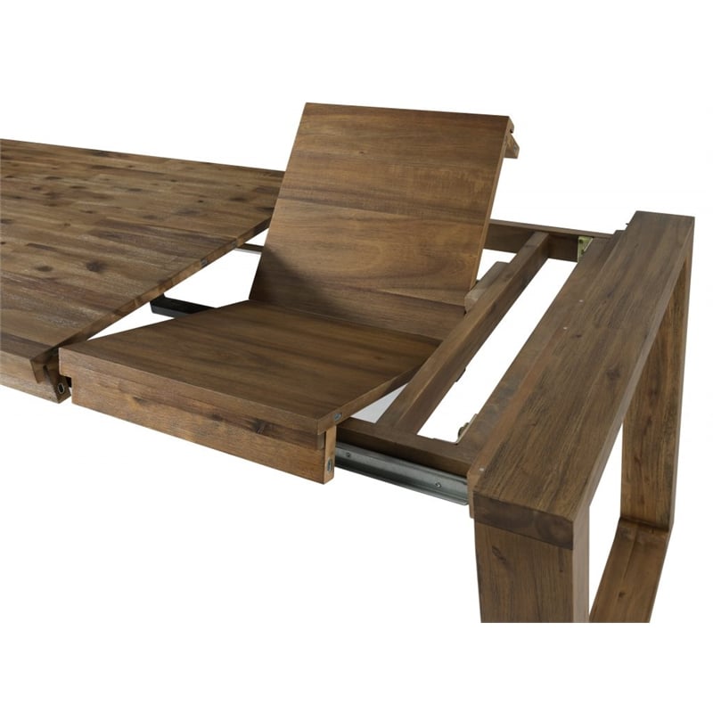 Rasmus Extension Dining Table Chestnut Wire-Brush ...