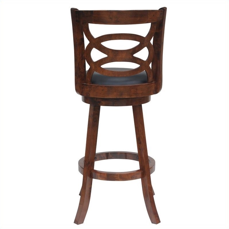 Boraam Siena 24" Swivel Counter Stool in Walnut Finish | Cymax Business