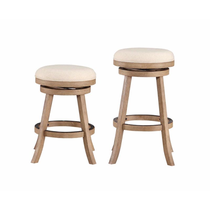 Boraam Fenton Counter Stool in Driftwood Wire-Brush and Ivory | Homesquare