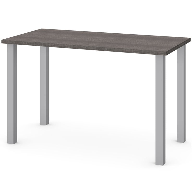 Bestar 48" Writing Desk in Bark Gray | Bush Furniture Collection