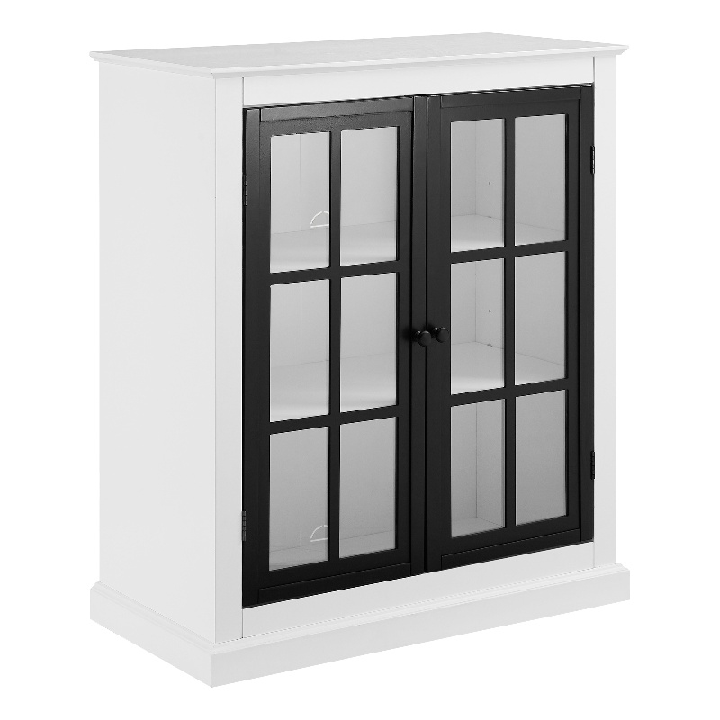 Crosley Furniture Cecily 2-Door Modern Wood Storage Pantry in White ...