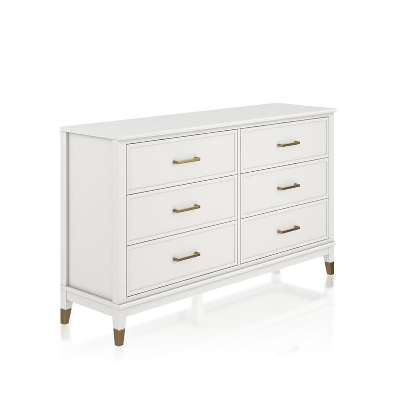 CosmoLiving by Cosmopolitan Westerleigh 6 Drawer Dresser White