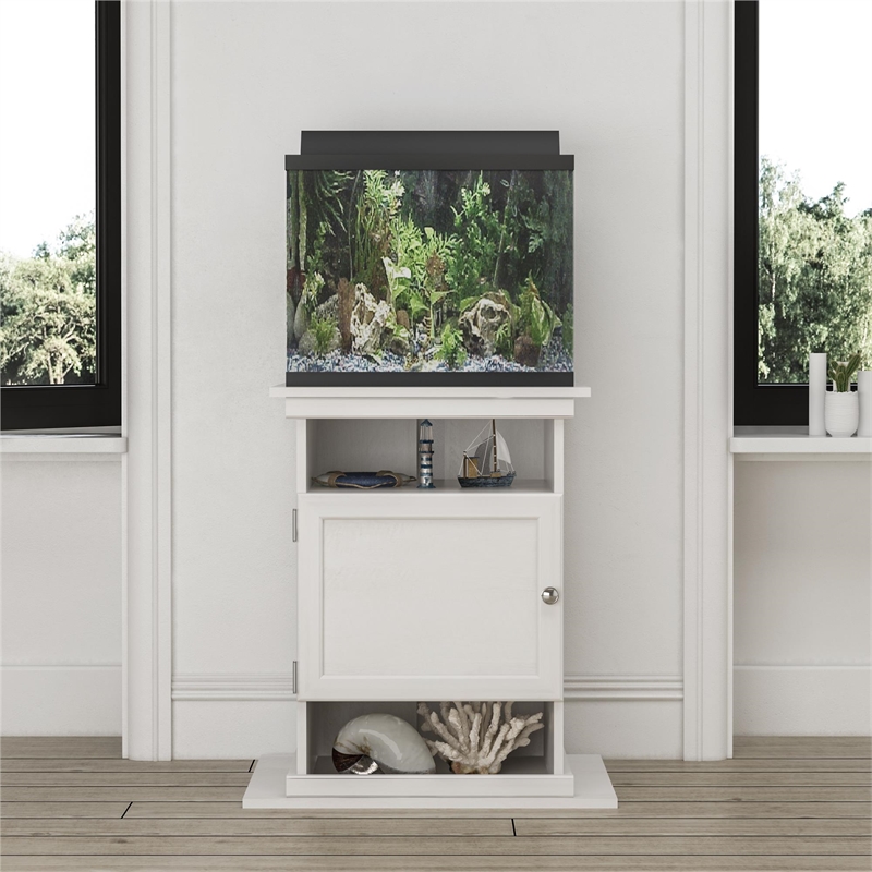 Flipper by Ollie & Hutch Flipper 10/20 Gallon Aquarium Stand in Ivory ...